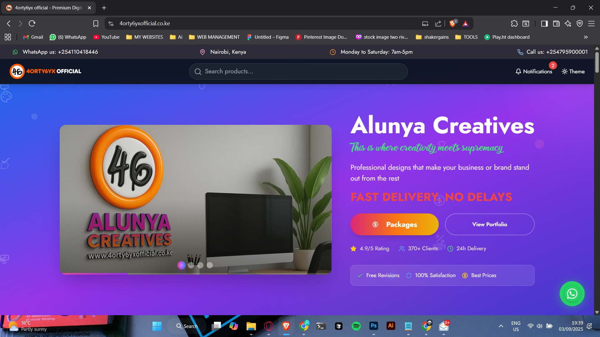 4orty6yx - Graphic Design & Web Development Kenya